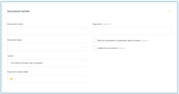 How to add a document