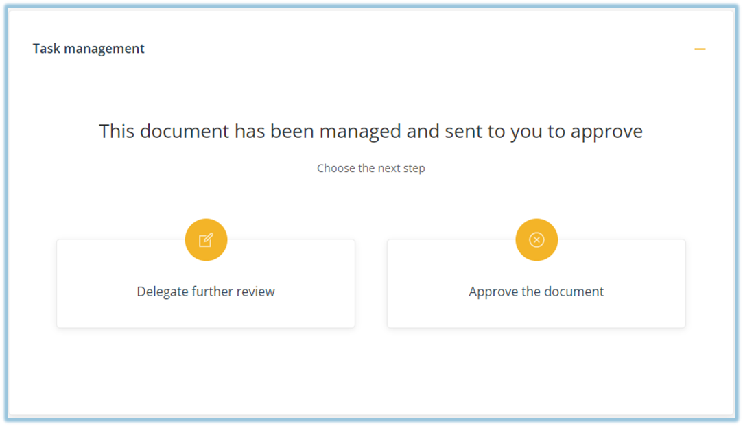 How to approve a document