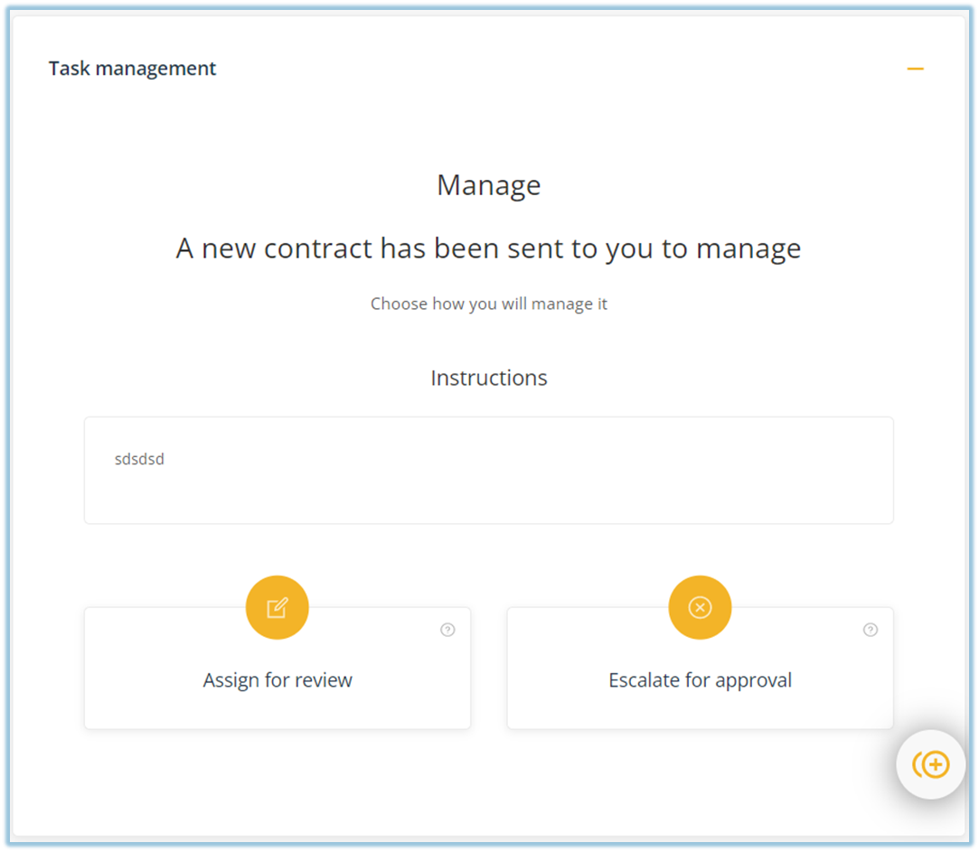 How to manage a contract
