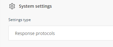 Setting up Response protocols