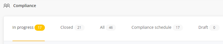 About the Compliance register