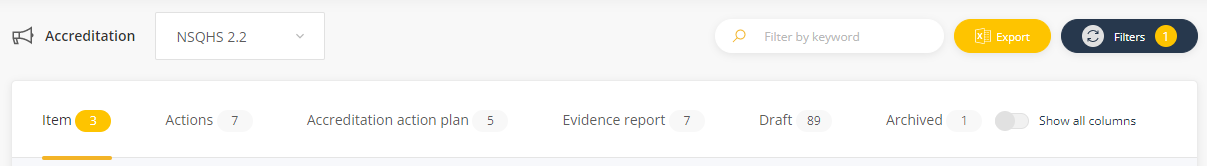 Navigating the Accreditation register